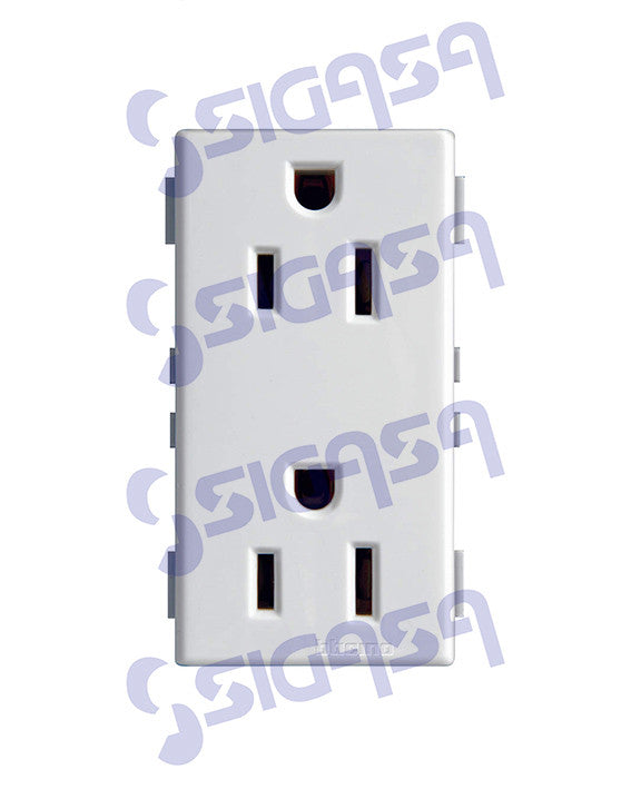 Contacto bt-evo blanco qn28d duplex c/tierra - Sigasa — SIGASA