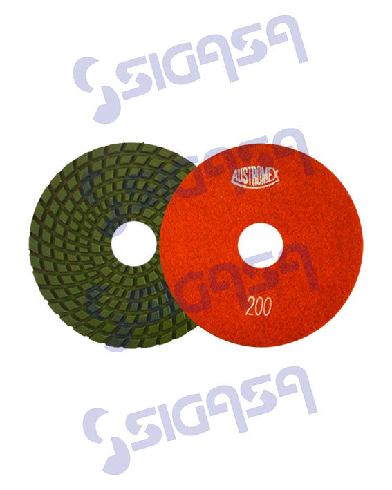 Disco 2872 diamantado 4" c/velcro #200 easy cut* - Sigasa — SIGASA