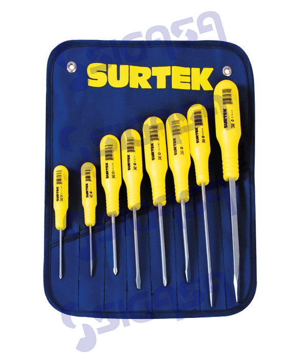 Jgo surtek d400b desarmadores amarillo 8 pza - Sigasa — SIGASA