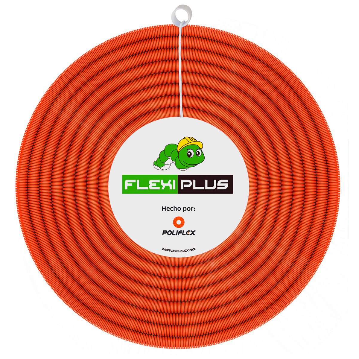 Poliflex naranja 1/2 economico con guia (rollo 100 mts.) - Sigasa — SIGASA