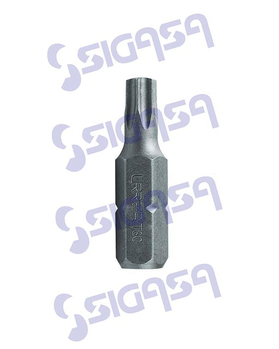 PUNTA URREA 23034 TORX ANTIRROBO T30x1" — SIGASA