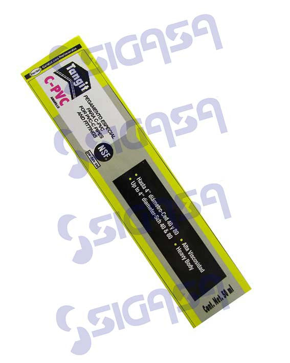 Tangit cpvc amarillo 50 ml. - Sigasa — SIGASA
