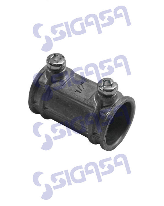 Cople conduit pared delgada galv. 13mm - 1/2" - Sigasa — SIGASA
